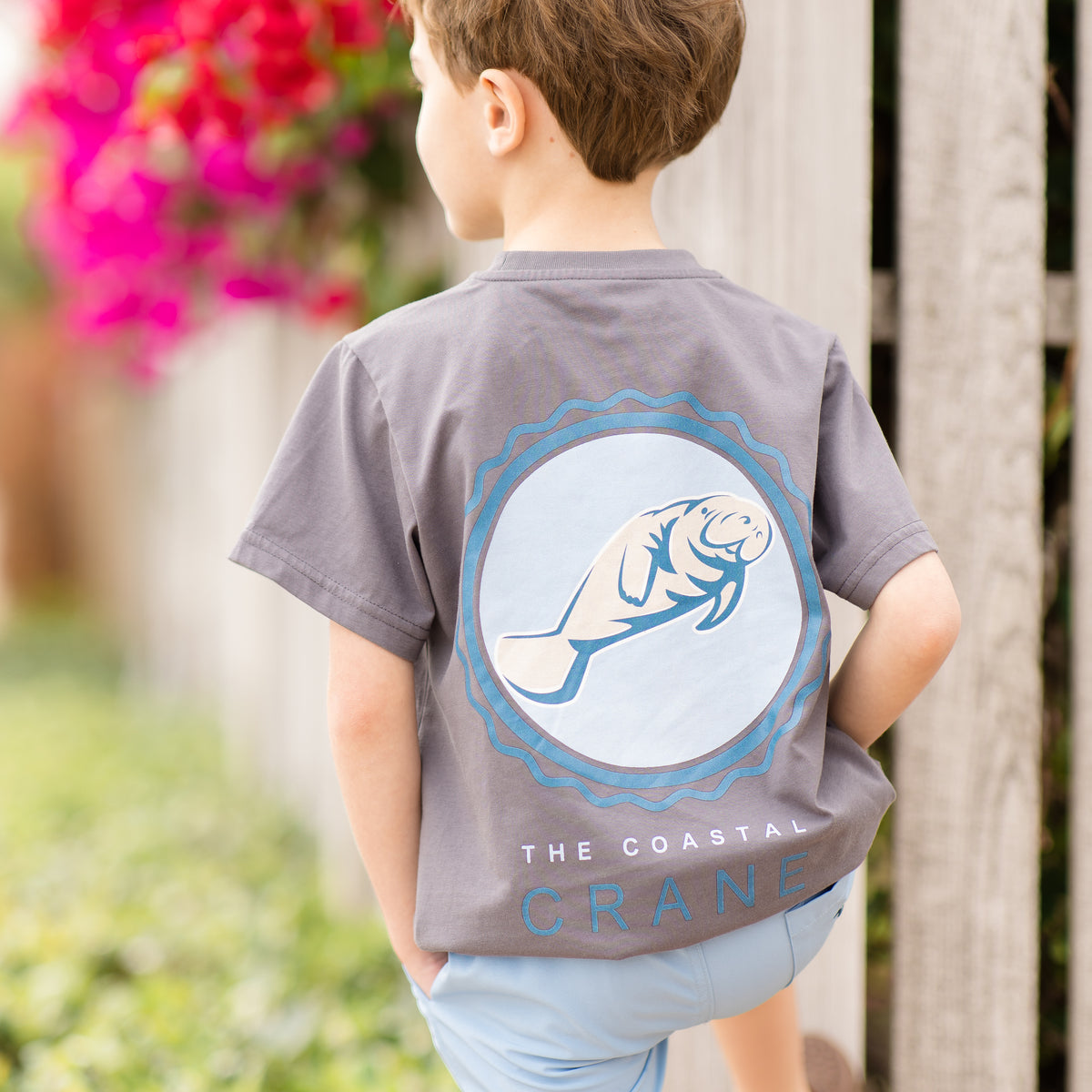 Kids Performance Tee | Sir Manatee – The Coastal Crane